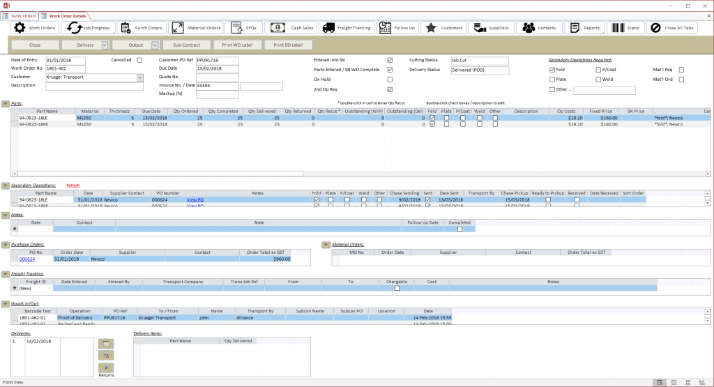 Recent Projects - Access Guru - Microsoft Access Project
